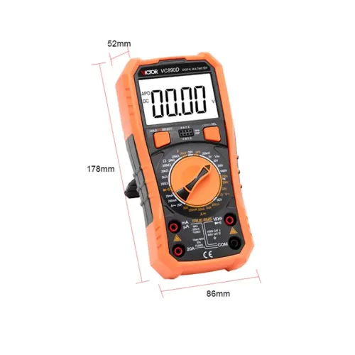 VICTOR 890C+ 890D Digital Multimeter , measuring DCV, ACV, DCA, ACA ...