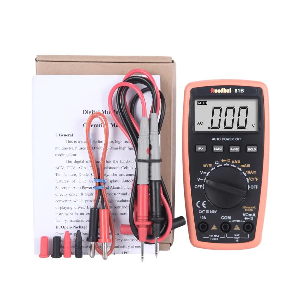 VICTOR 81B 81D Digital Multimeter , Tester With NCV LIVE，measuring DCV ...