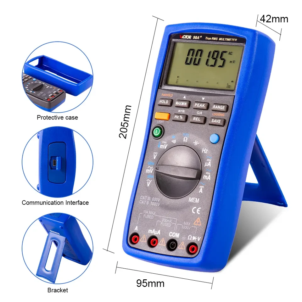 VICTOR 98A+ 98C+ Digital Multimeters ,measuring the AC/DC voltage,AC/DC ...