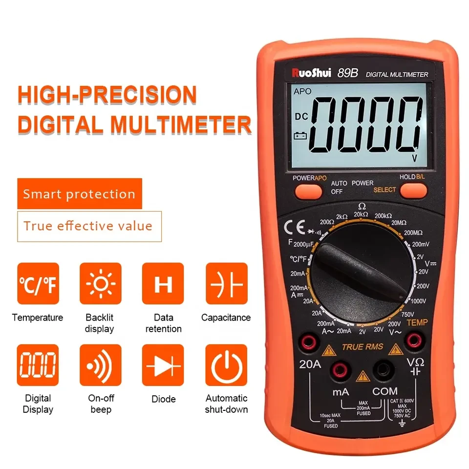 VICTOR 89A 89B Digital Multimeters ,measuring DCV, ACV, DCA ACA ...