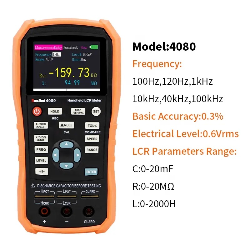 VICTOR 4080 4082 Handheld LCR Meters, LCRZ, Electrolytic Capacitor Mode ...