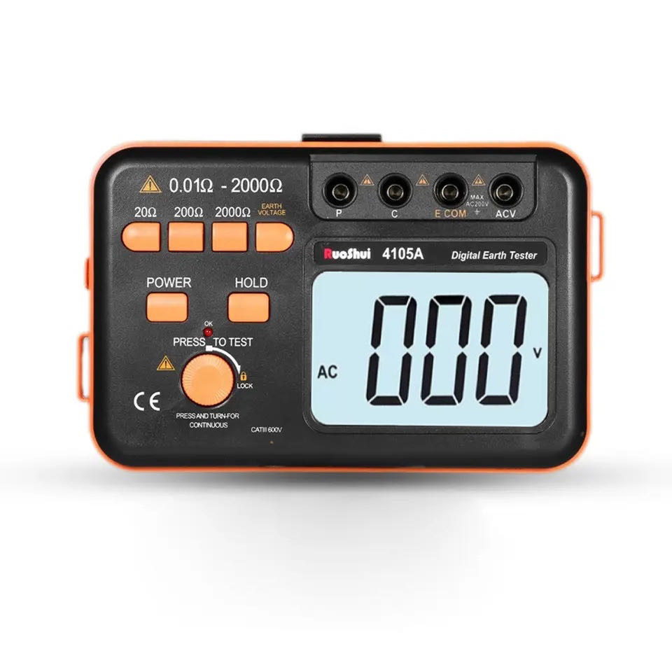 VICTOR 4105A 4105B Digital Earth Resistance Tester,Ground Resistance ...