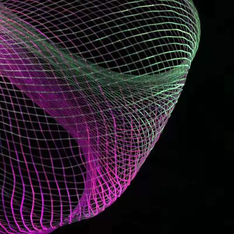 Optical Fiber Mesh Grid