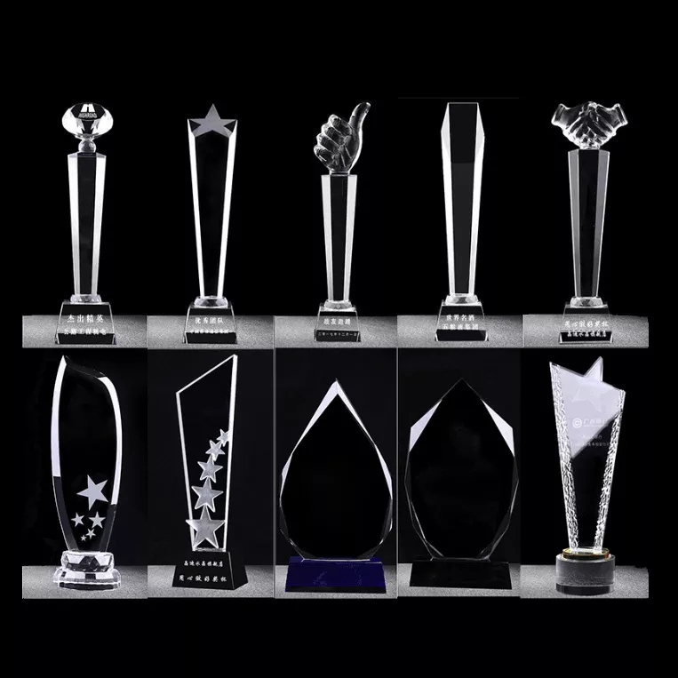 diamond shape trophy crystal awards