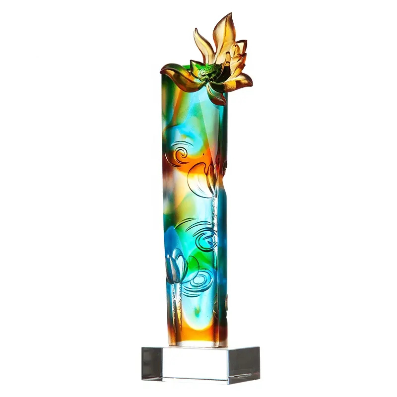 water lily Special shape award flower trophy