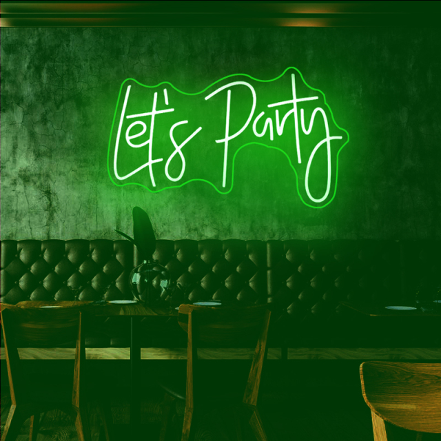 Let's Party Neon Sign