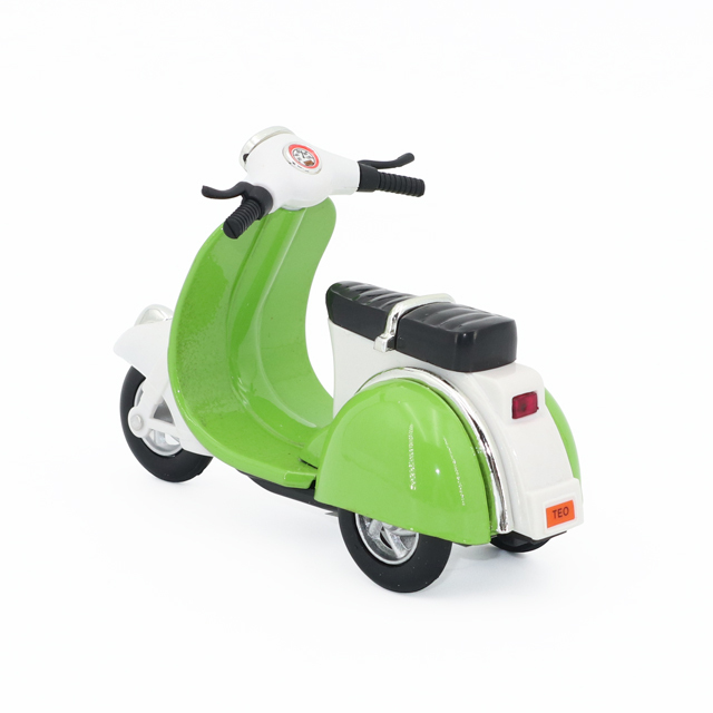 1:43 Mini scooter toy with music,light and pull back, diecast scooter toy