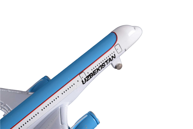 B757 UZBEKISTAN airline diecast airplane model,Aircraft models,Civilian ...