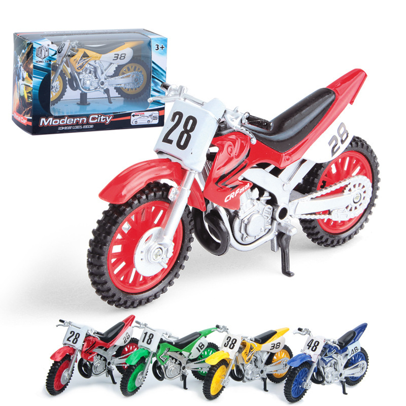 Alloy off-road motorcycle Multi-mixed simulation models 1:18 motorcycle ...