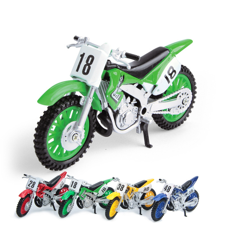 Alloy off-road motorcycle Multi-mixed simulation models 1:18 motorcycle ...