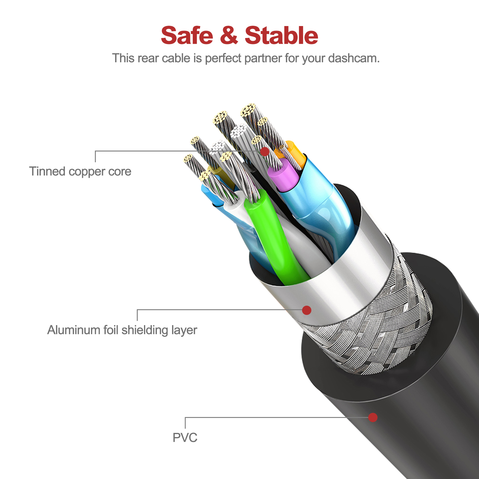 D22 Rear Camera Cable 39.3ft