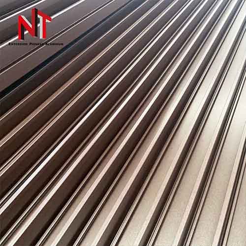 brown powder coating aluminium profile