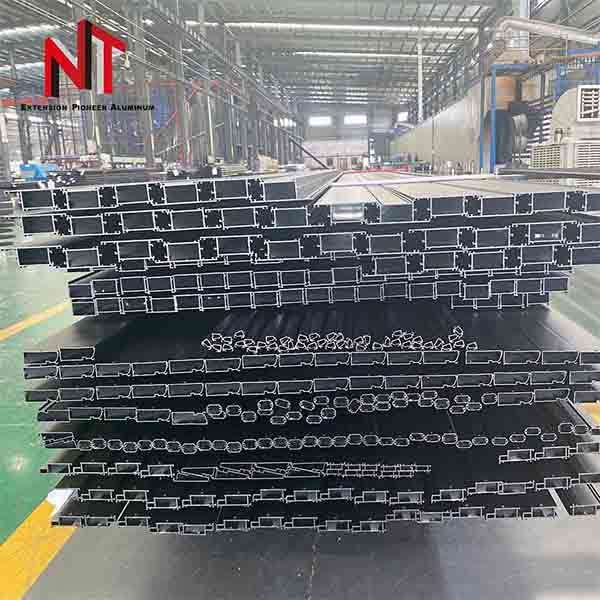 Powder coated aluminum material