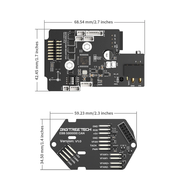 BTT EBB SB2240 / SB2209 CAN for Voron StealthBurner Extruder
