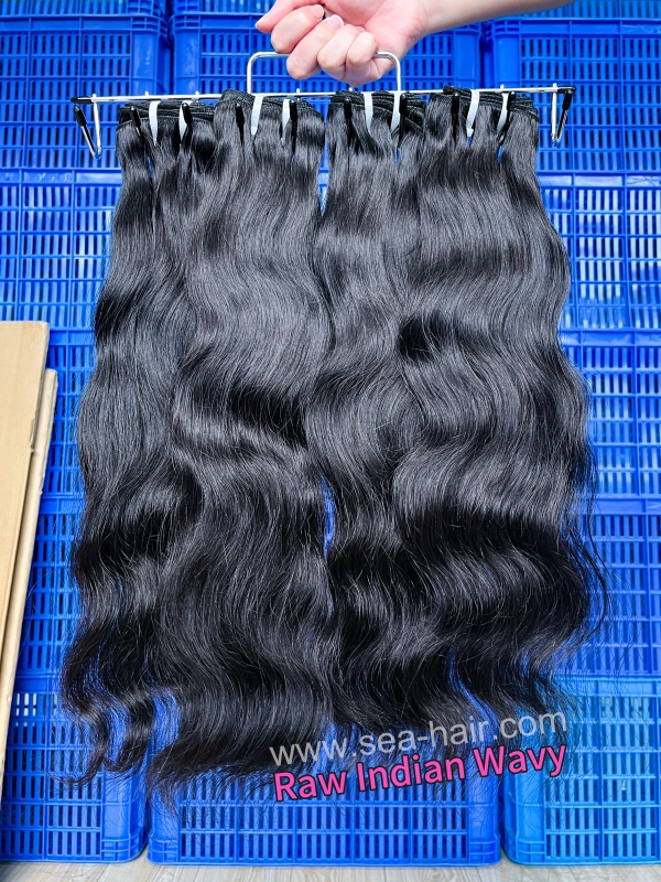 Raw Southeast Asia Hair Indian Wavy Raw Hair Sewing 1/3/4 Bundles Deal ...