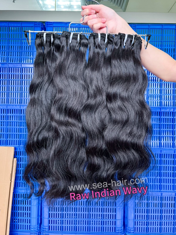 Raw Southeast Asia Hair Indian Wavy Raw Hair Sewing 1/3/4 Bundles Deal ...