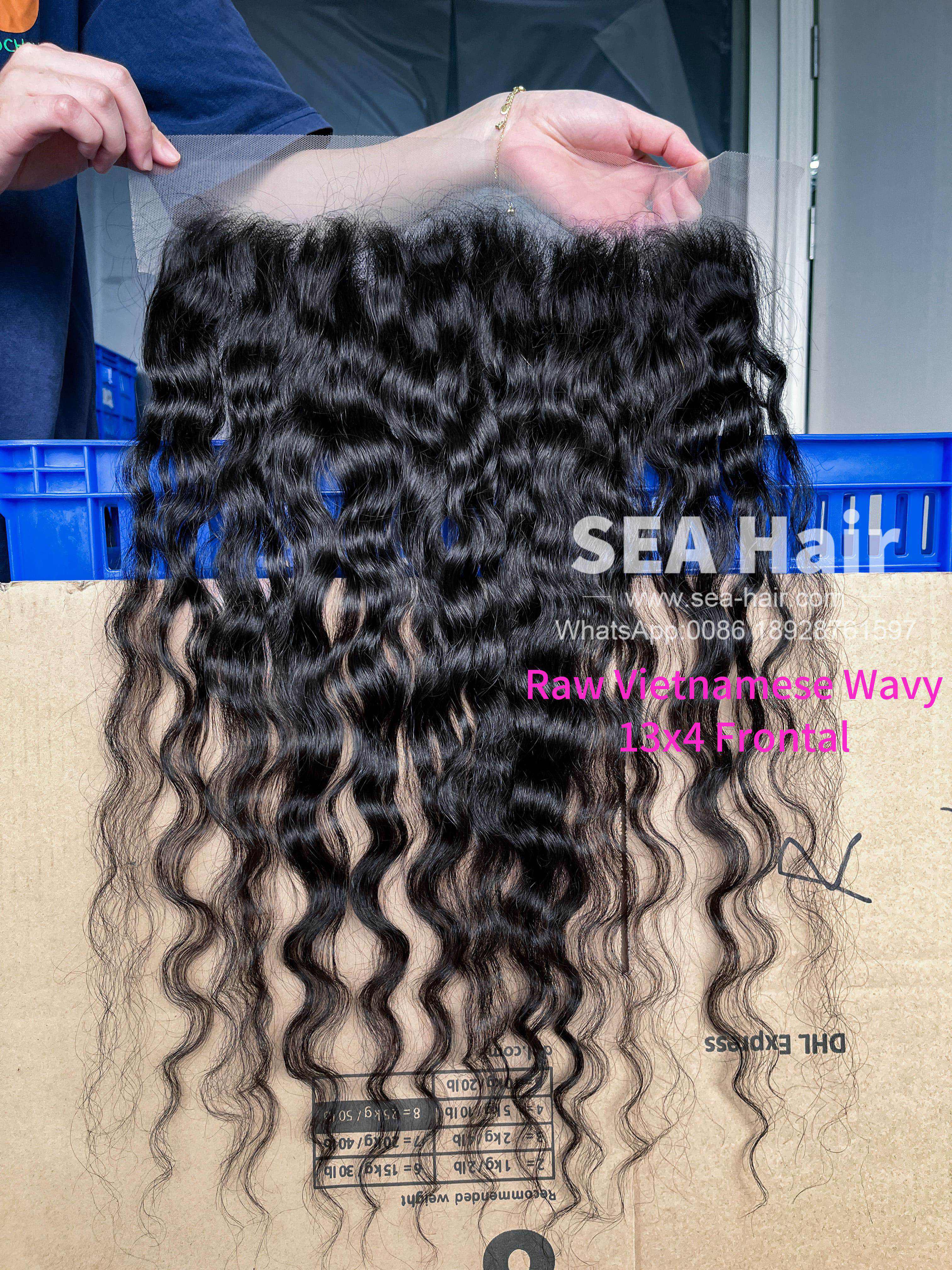 Raw Sea Hair Burmese Wavy 4x4/5X5/6x6/13X4/13x6 Lace Closure/Frontal