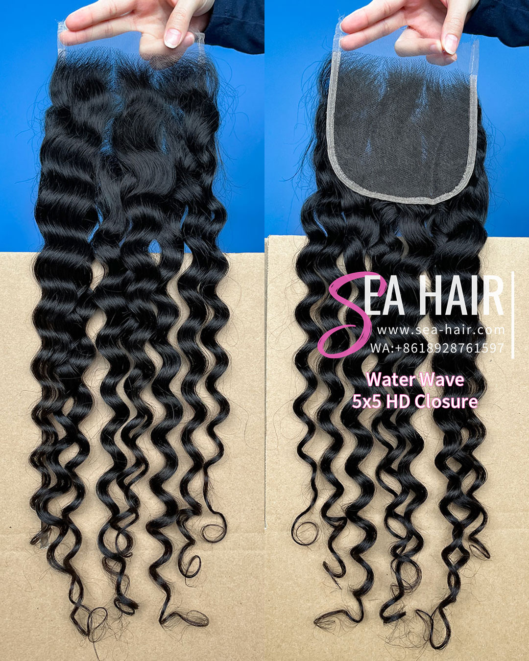 SEA Hair Water Wave 12A Mink Hair 4x4/5x5/6x6/13x4/13x6 HD ...
