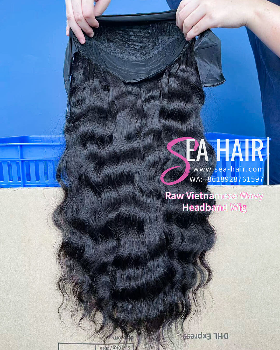 Sea Hair Raw Southeast Asian Burmese Curly V Part Wig