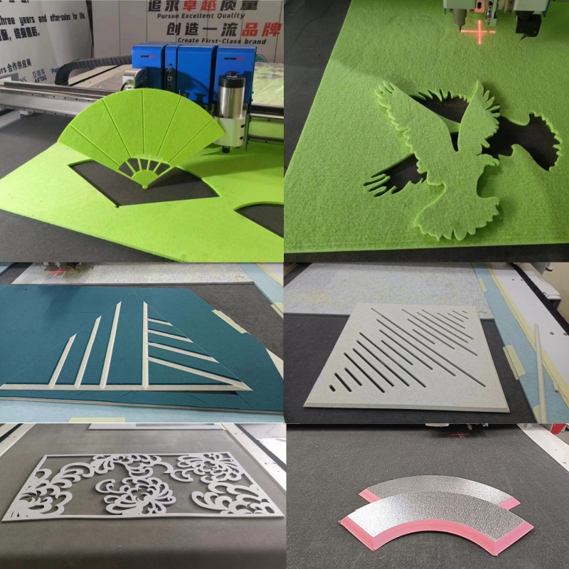 Polyester Fiber Felt PET Acoustic Panel Cutting Machine,CNC Knife ...