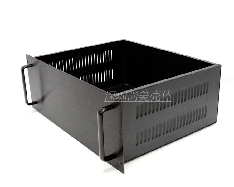 black 19 inch 4U project DIY chassis data switch box Chassis power ...
