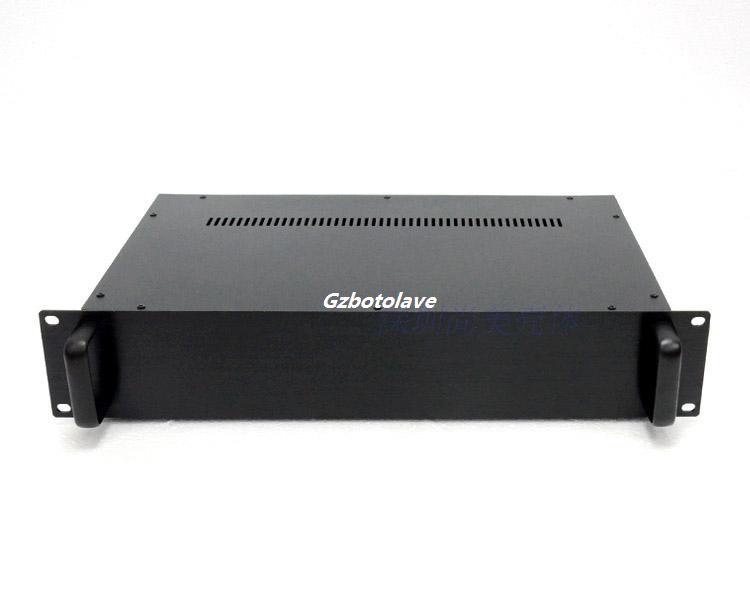 black 19 inch 2U project DIY chassis data switch box Chassis power ...