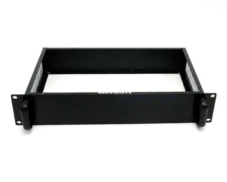black 19 inch 2U project DIY chassis data switch box Chassis power ...