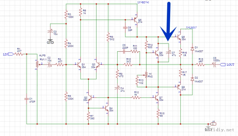 Naim headphone amplifier circuit single-ended class A headphone amplifier
