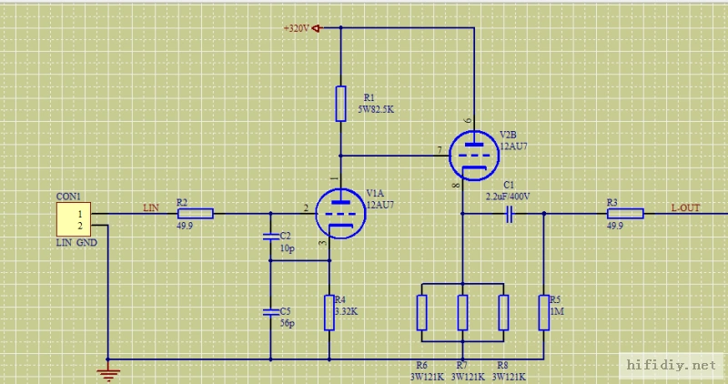 Upgrade 12AU7*2 Tube Preamplifier Based On PV12 circuit Three Input And ...