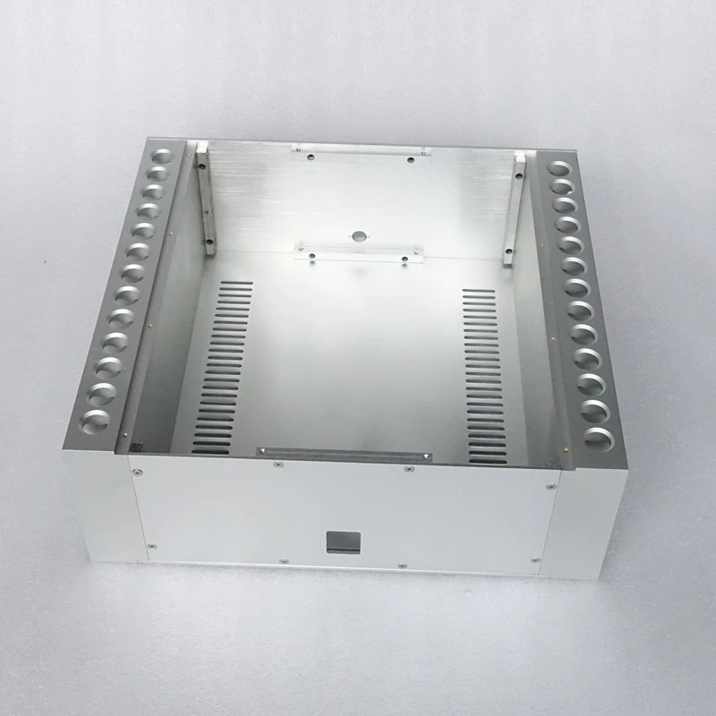 BZ4315M BOLDER CNC All Aluminum Power Amplifier Chassis Audio Amp Enclosure High-end Amplifier ...
