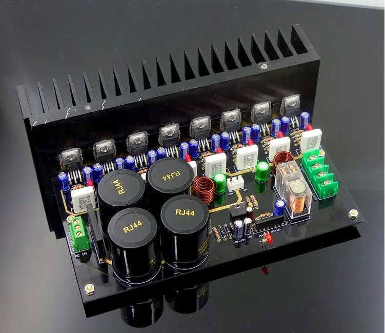 Finished LM1875 HiFi Home Audio Sound Amplifier Stereo 60W*2 Based on Gaincard GC Power Amp Circuit