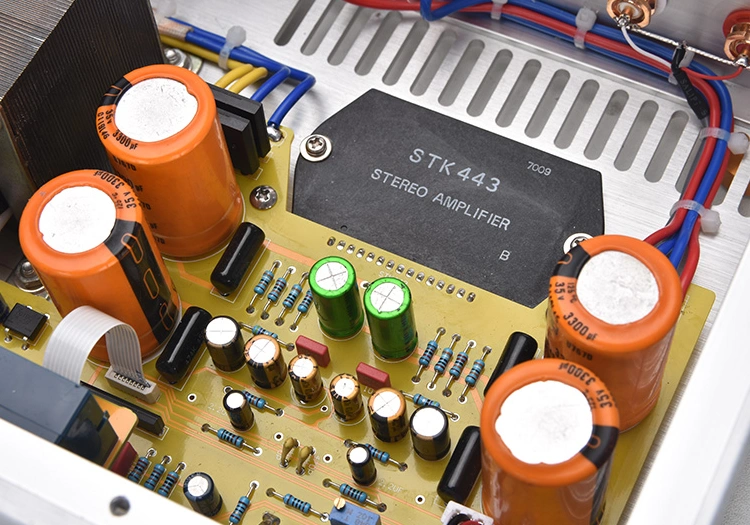 New inished Bluetooth 5.0 SANYO STK443 amplifier Retro hifi vu meter ...