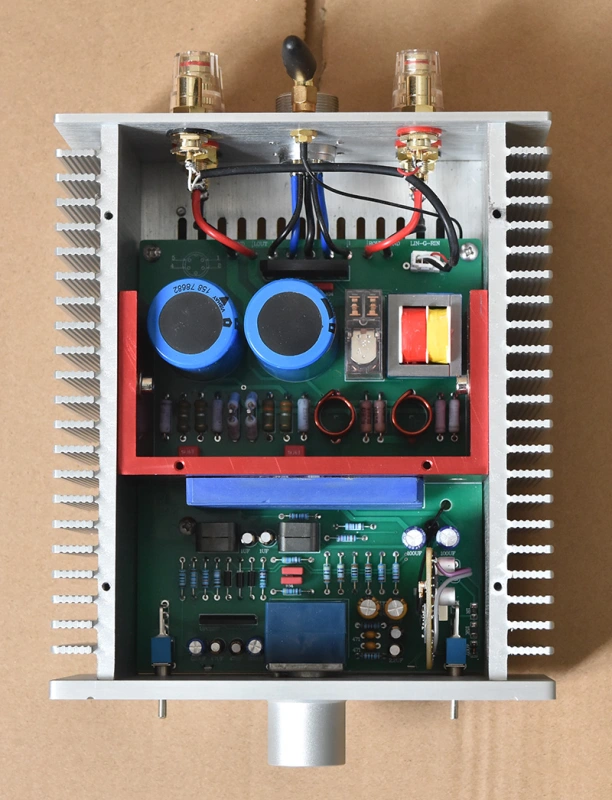 Finished STK426-530 2X100W HIFI Class AB desktop split Audio power ...