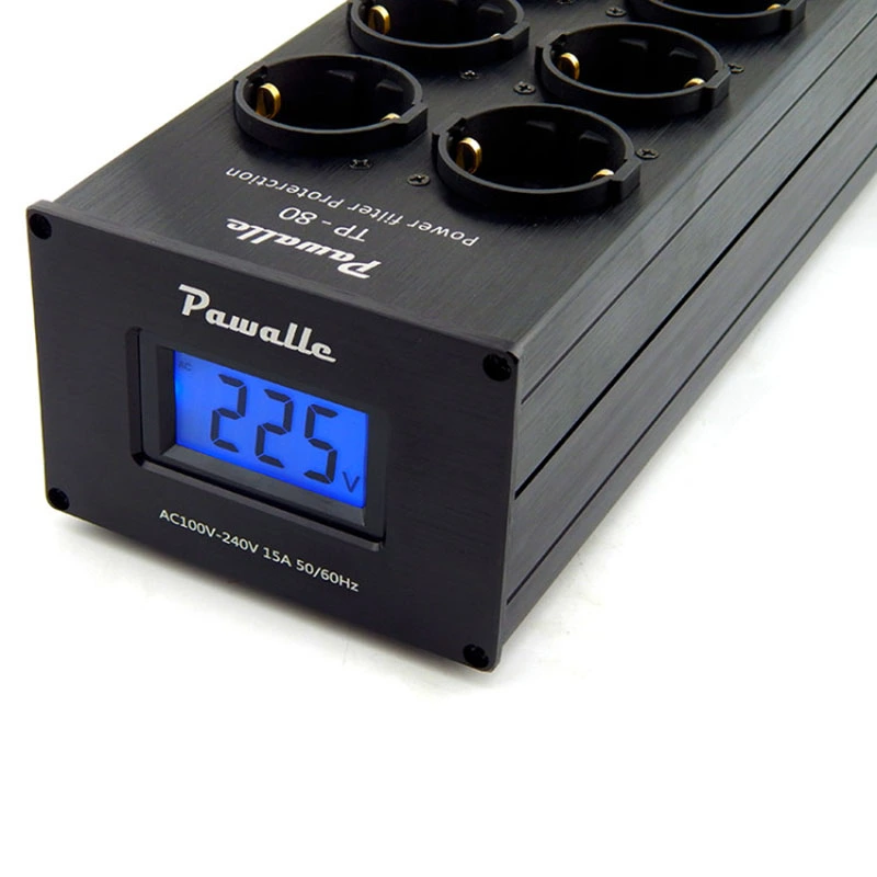 3000W 15A Paiwa TP80 European Standard 8-bit EU Power Filter Audio Purifier Socket Duplex 2 ...