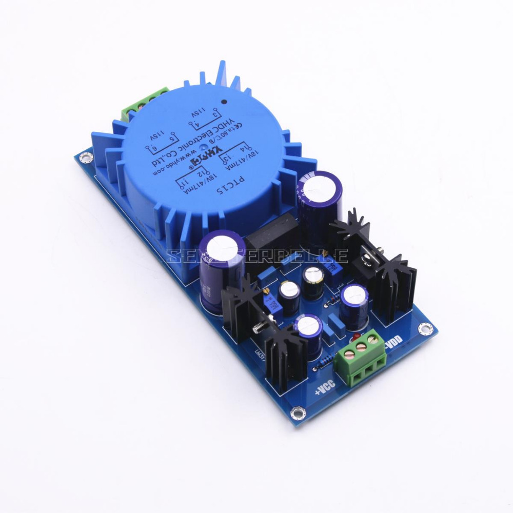 Assembled LM317 LM337 Transformer Output Adjustable Voltage Regulator ...