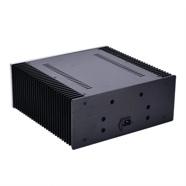 3213 Aluminum Preamplifier Enclosure/DAC Case/class A Amplifier Chassis Audio amp box with heatsink