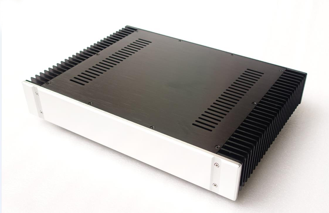 4307 Full Aluminum Power amplifier Enclosure DAC chassis Class A amplifier case with heatsink ...