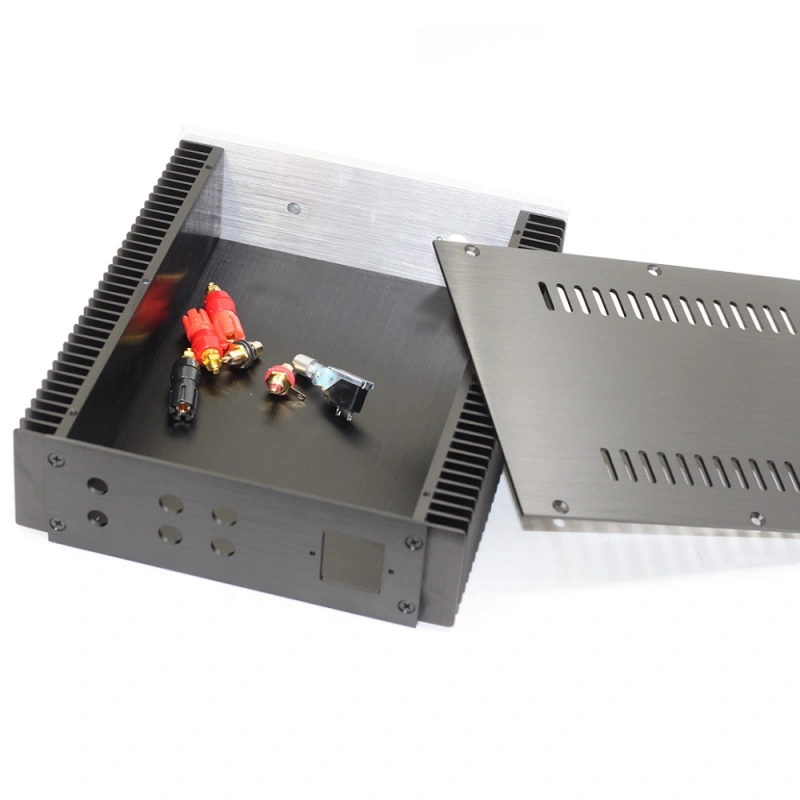 2107 All aluminum amplifier chassis / Class A hifi amplifier case / AMP Enclosure / DIY box with ...