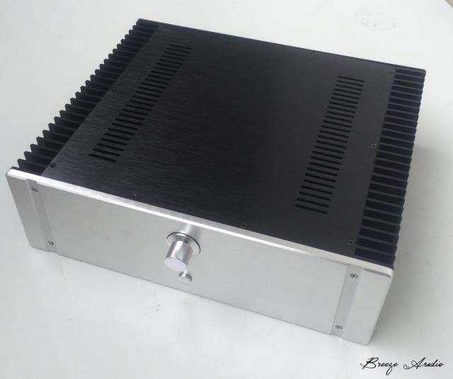 NEW 4313 Full Aluminum Class A amplifier Enclosure hifi DIY chassis audio amp box with heatsink