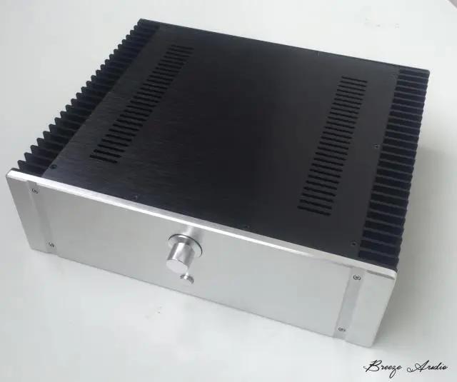 NEW 4313 Full Aluminum Class A amplifier Enclosure hifi DIY chassis audio amp box with heatsink