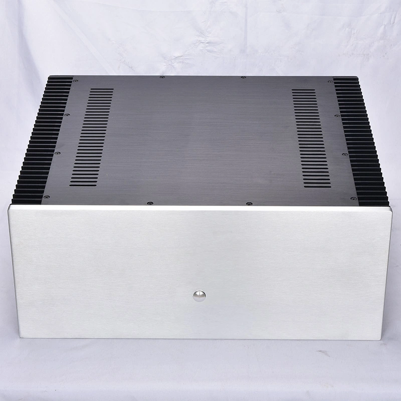 4820 Full aluminum chassis power amplifier chassis class A enclosure PSU box with side heatsink