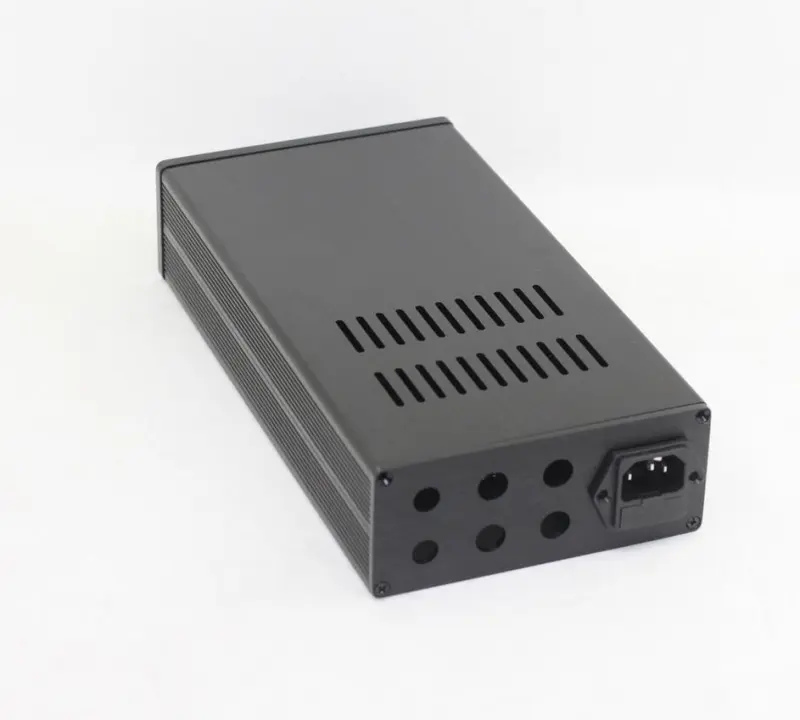 1306A All-Aluminum Home Audio Amplifier Chassis DIY DAC Decoder Case black