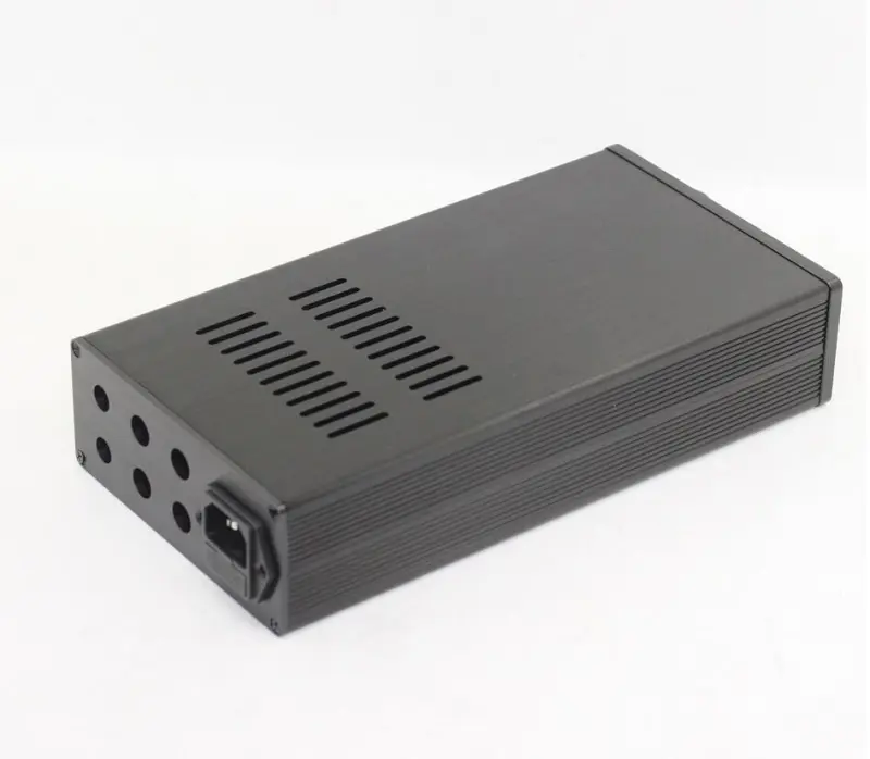 1306A All-Aluminum Home Audio Amplifier Chassis DIY DAC Decoder Case black