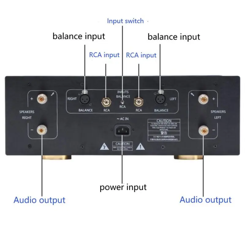 4B Metal packaging High power balanced input HIFI class AB hifi 200W ...