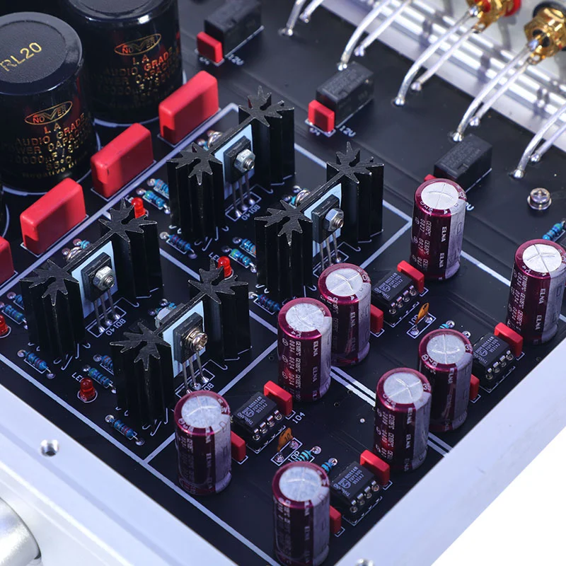 AM3 Class A Preamplifier HiFi 4 Input 1 Output Treble Bass Adjustment Home Audio Preamp