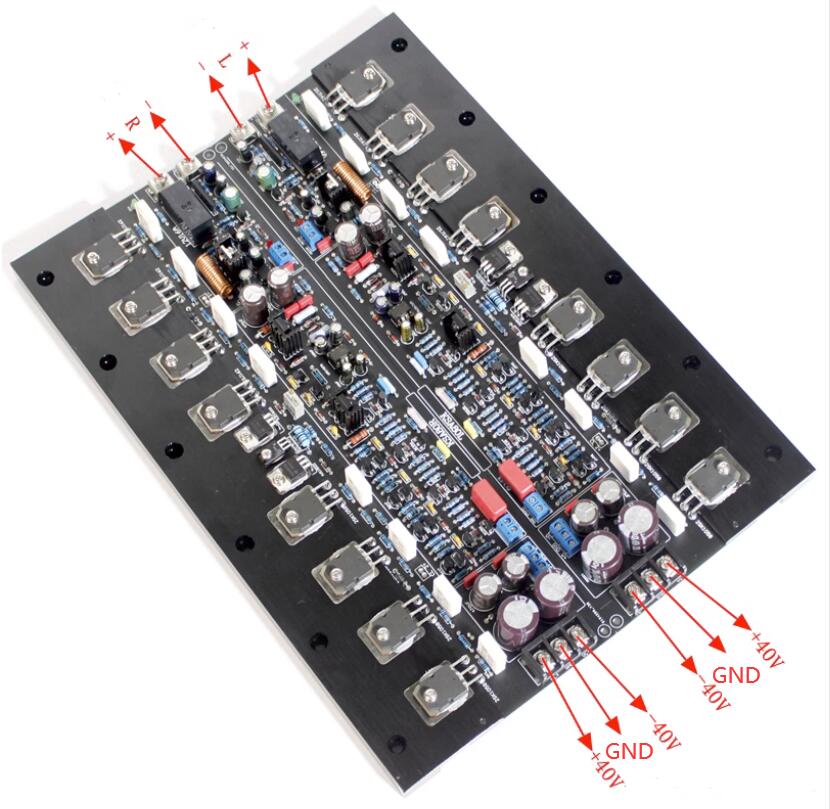 KSA80 DIY Field effect transistor Class A 80W+80W power amplifier board ...