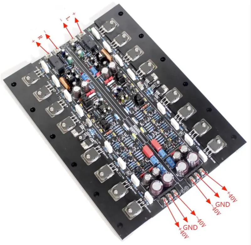 KSA80 DIY Field effect transistor Class A 80W+80W power amplifier board J162 K1058 Reference ...