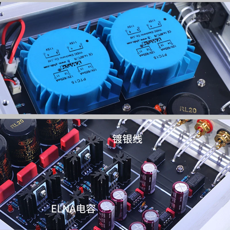 AM3 Class A Preamplifier HiFi 4 Input 1 Output Treble Bass Adjustment ...