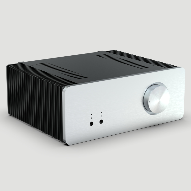 1969 All Aluminum Audio Enclosure Class A Amplifier Chassis Amp Case DIY Box with heatsink