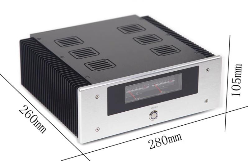 M81 high-power 145W+145W class AB HiFi stereo pure power amplifier